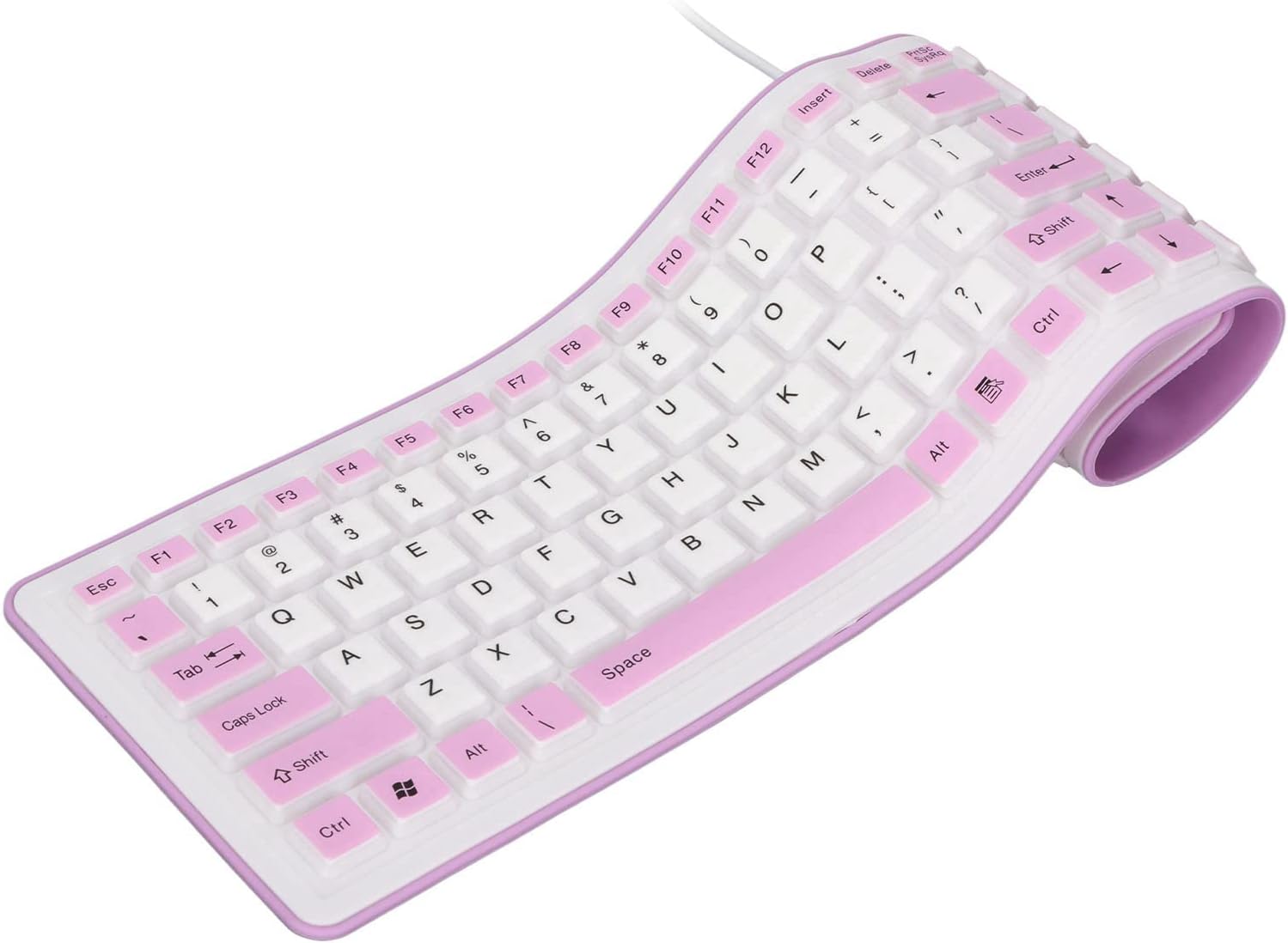 Amazon.com: Wireless Silicone Keyboard, Foldable Silicone Keyboard Soft ...