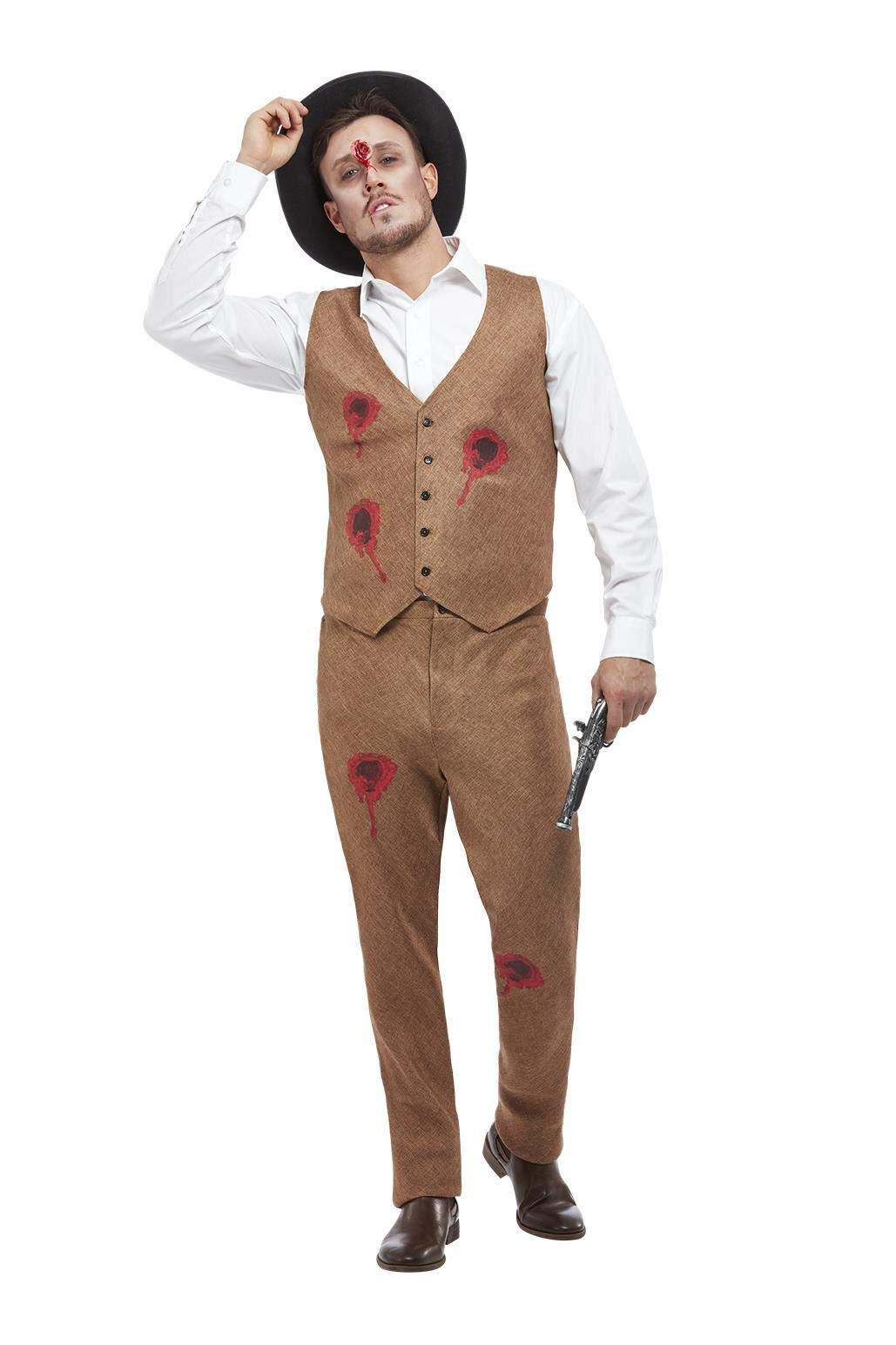 1 x Brand New Smiffys Clyde Zombie Gangster Costume - RRP £30.53 – Jobalots