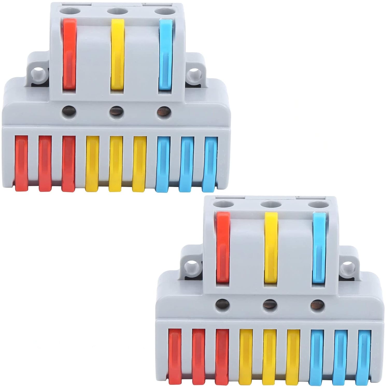 WOODTULA Wiring Cable Connector - 3 to 9 Inline Push-in Conductor ...