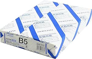 Amazon.co.jp: Kokuyo Copy Paper, KB Paper, Joint Paper, B5, 500 Sheets ...