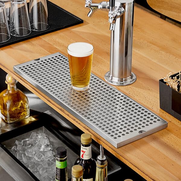 Yedy Beer drip Tray 304 Stainless Steel Dispenser Stand for Home and ...