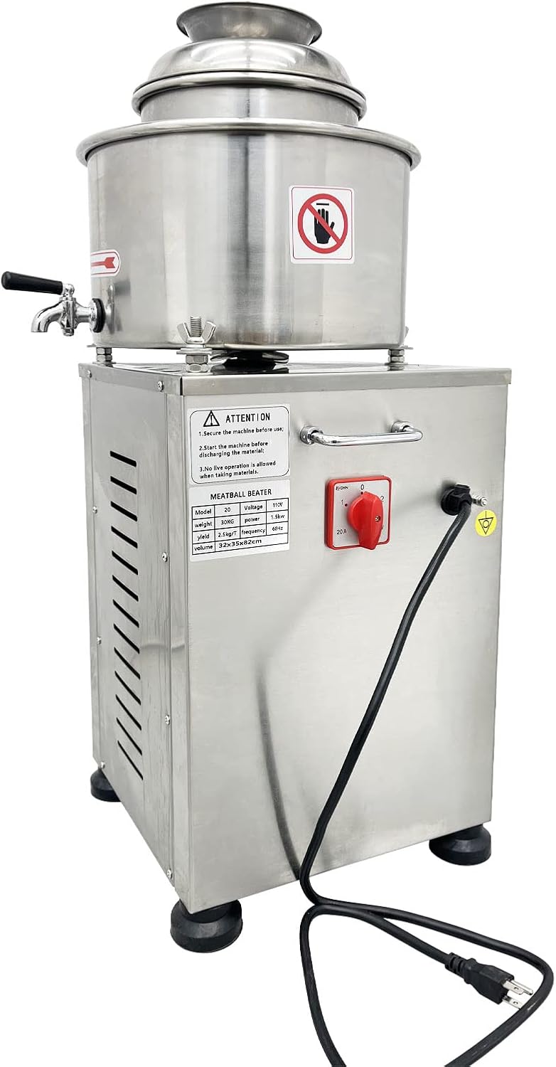 Amazon.com: BREVELTION 2200W Commercial Meatball Beating Meat Puree ...