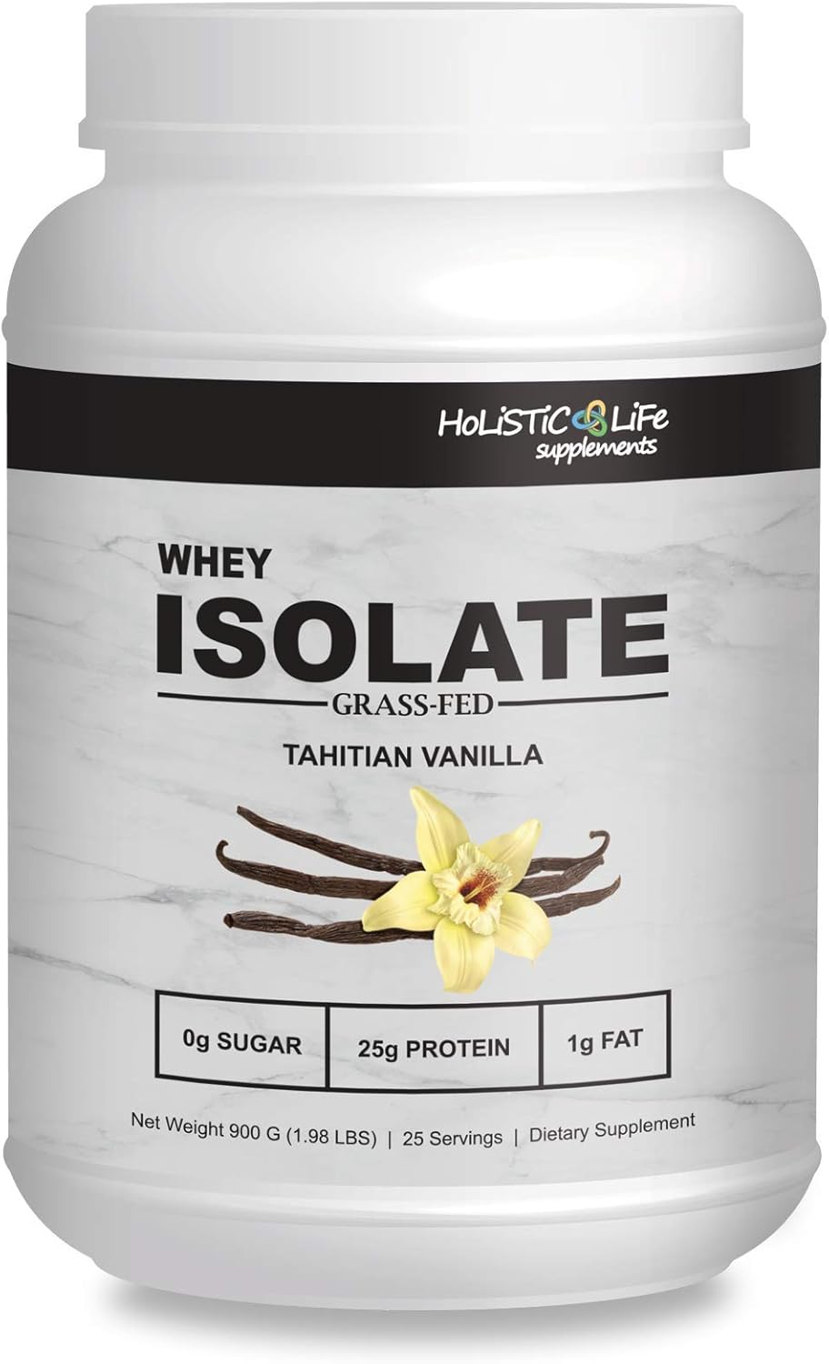 Amazon.com: Holistic Life 100% Whey Isolate Protein Powder, Low Carb ...