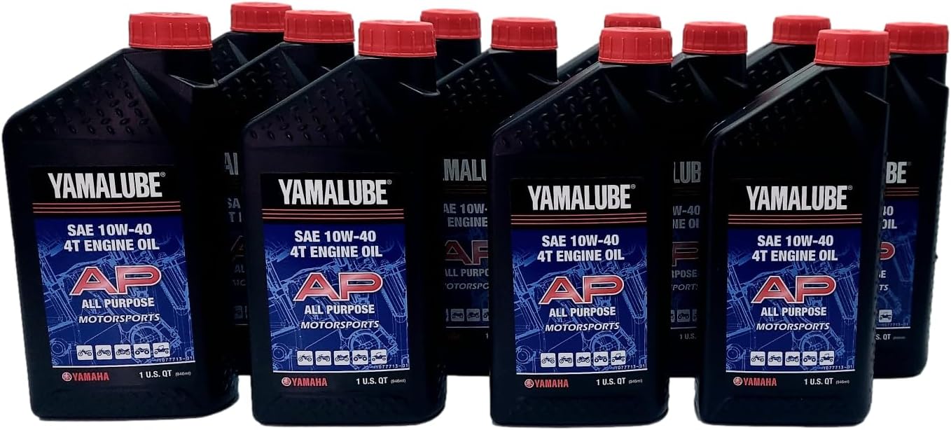 Amazon.com: Yamaha Original OEM Yamalube LUB-10W40-AP-04 All Purpose ...