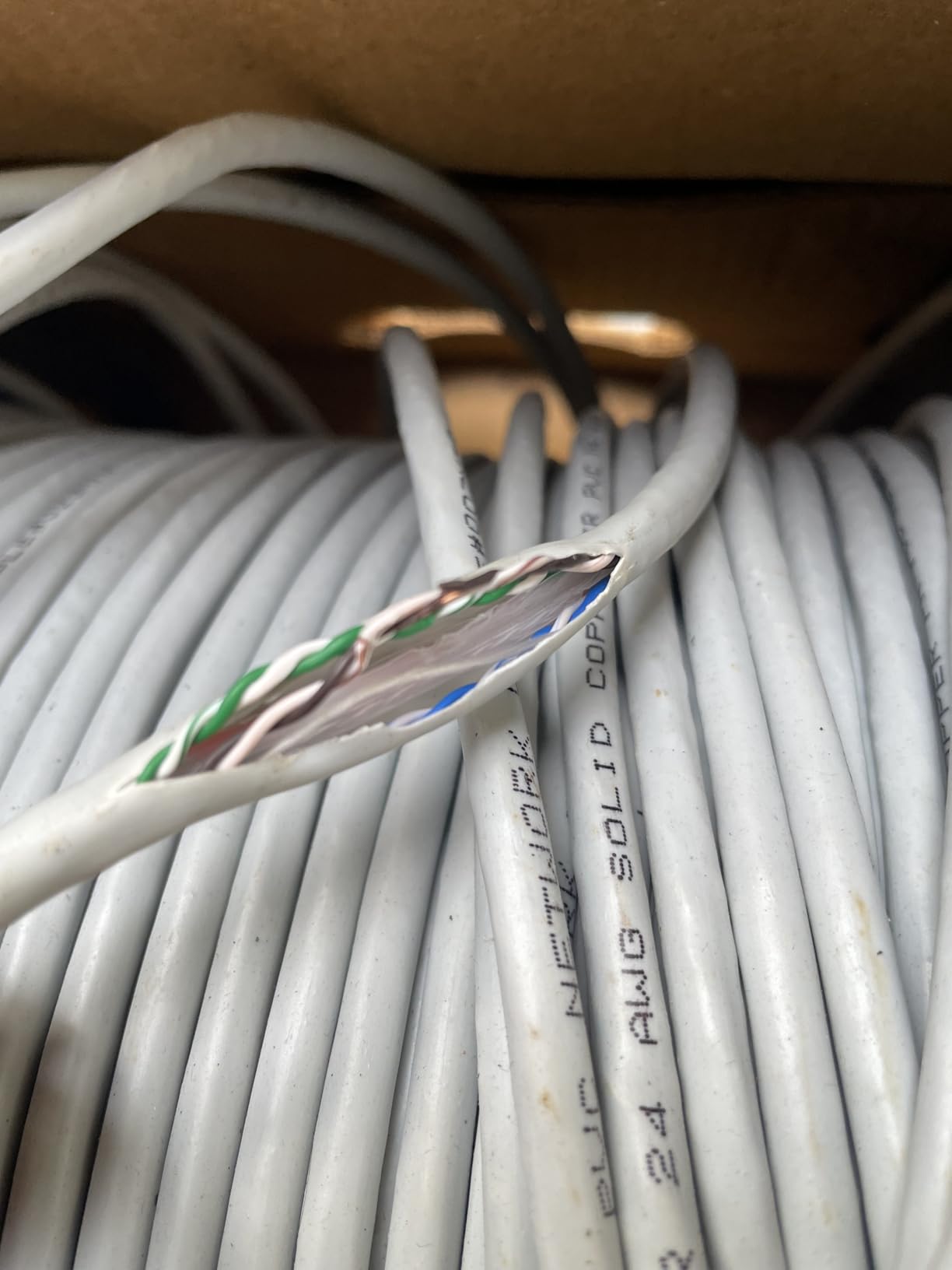 LANCAB Cat6 Pure Copper LAN Cable 305 Meter High Speed Ethernet Wire ...