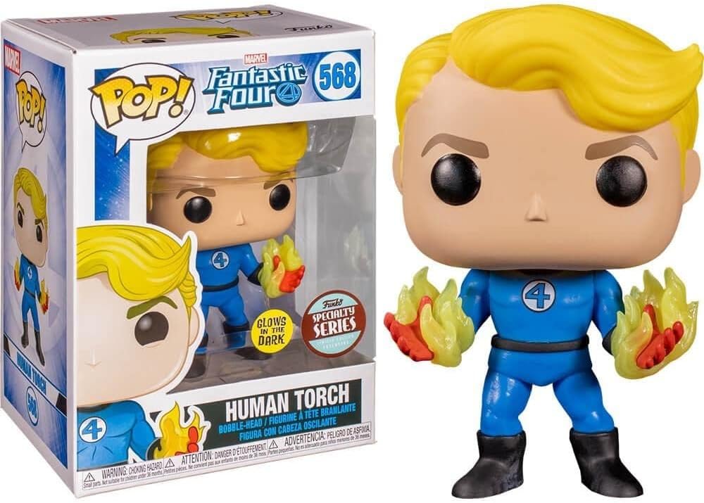 Amazon.com: Funko POP! Marvel: Fantastic Four - Human Torch #569 ...