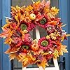 Amazon.com: Soomeir Fall Wreath for Front Door, Autumn Maple Leaves ...
