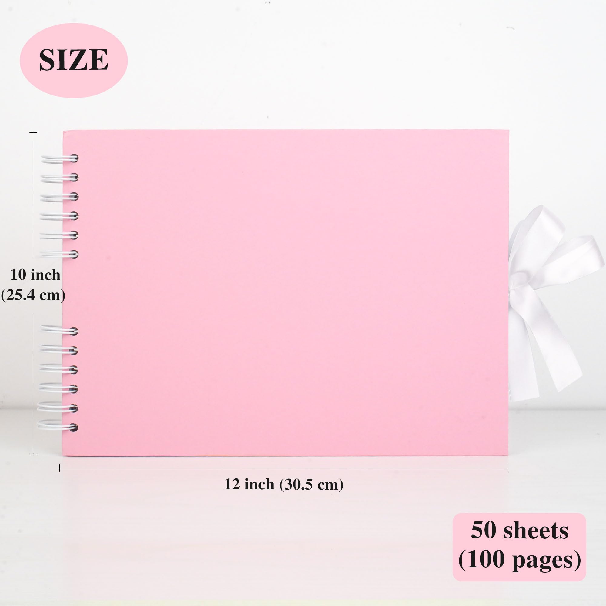 Snapklik.com : Hiwhy Scrapbook Photo Album 100 White Pages Scrap Book ...