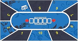 Texas Poker Mat - Poker Game Tablecloth Rubber Layout Mat | Tabletop ...