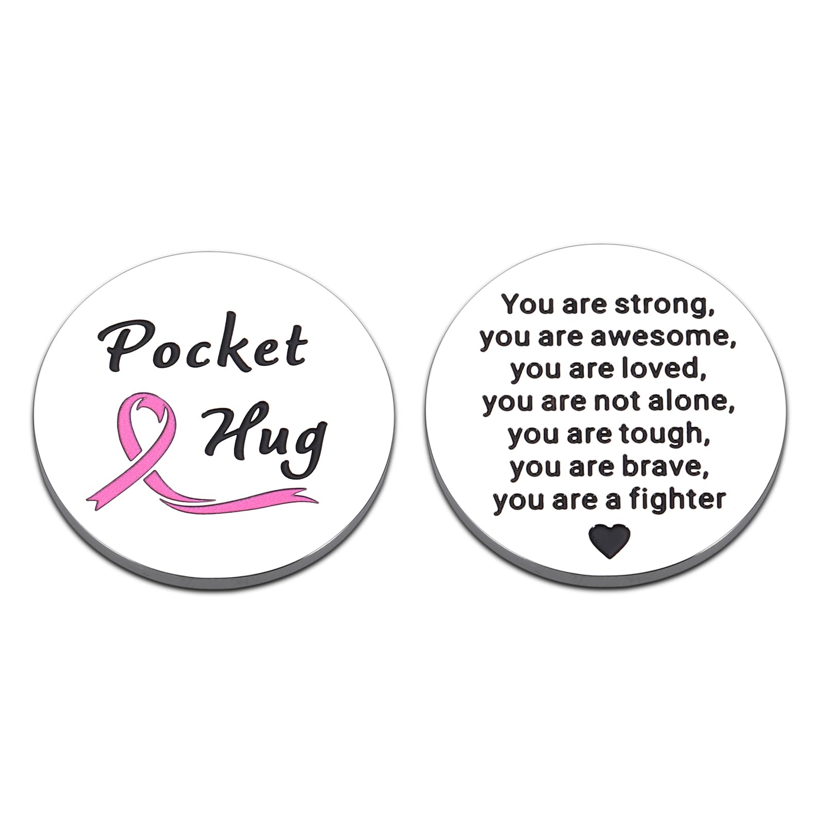 Amazon.com: Breast Cancer Survivor Gift for Woman Pocket Hug Token ...