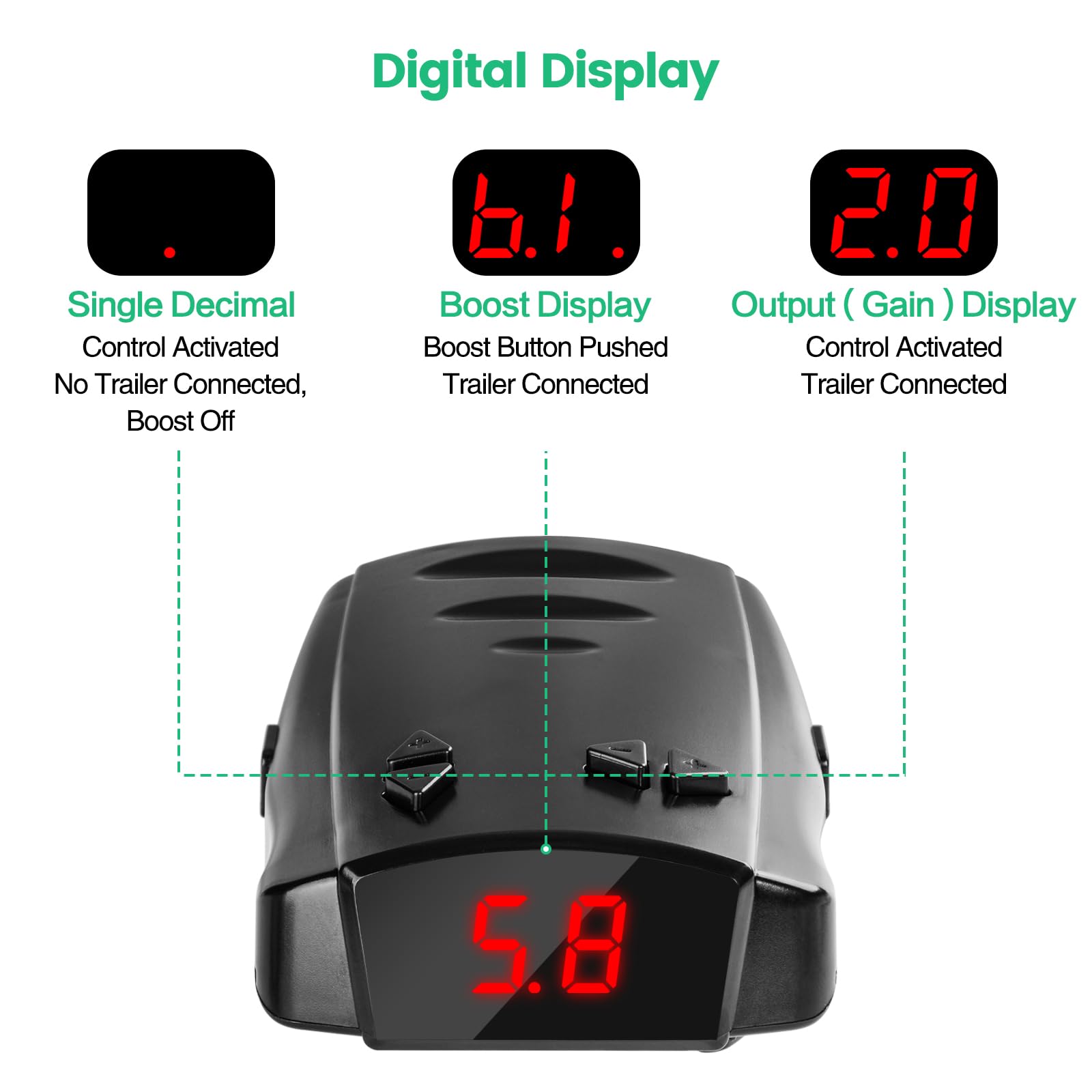 Snapklik.com : Briidea Proportional Trailer Brake Controller, Digital ...