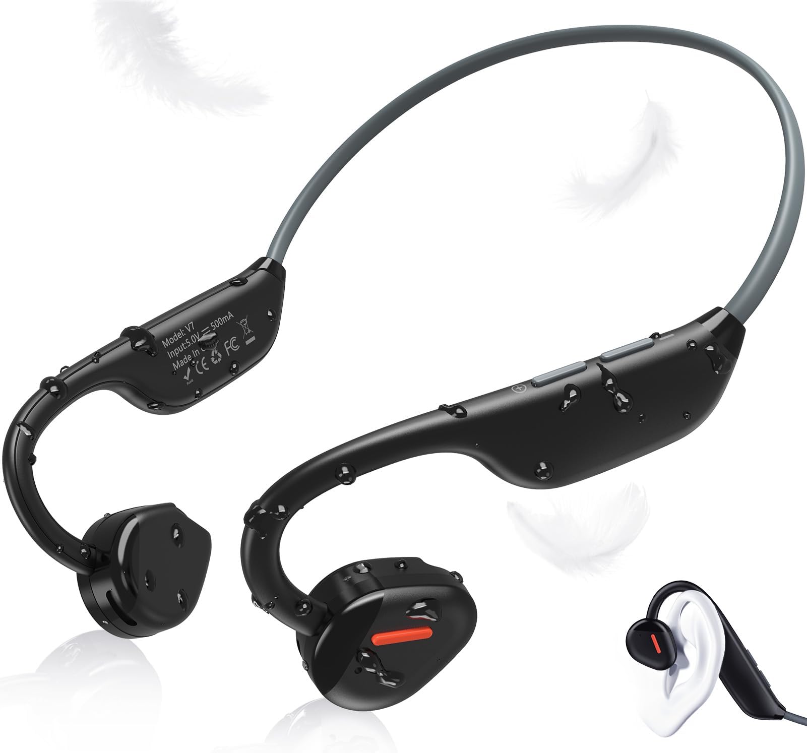 Amazon.com: Audiovance OpenComfy CF201 Wireless Running Headphones ...
