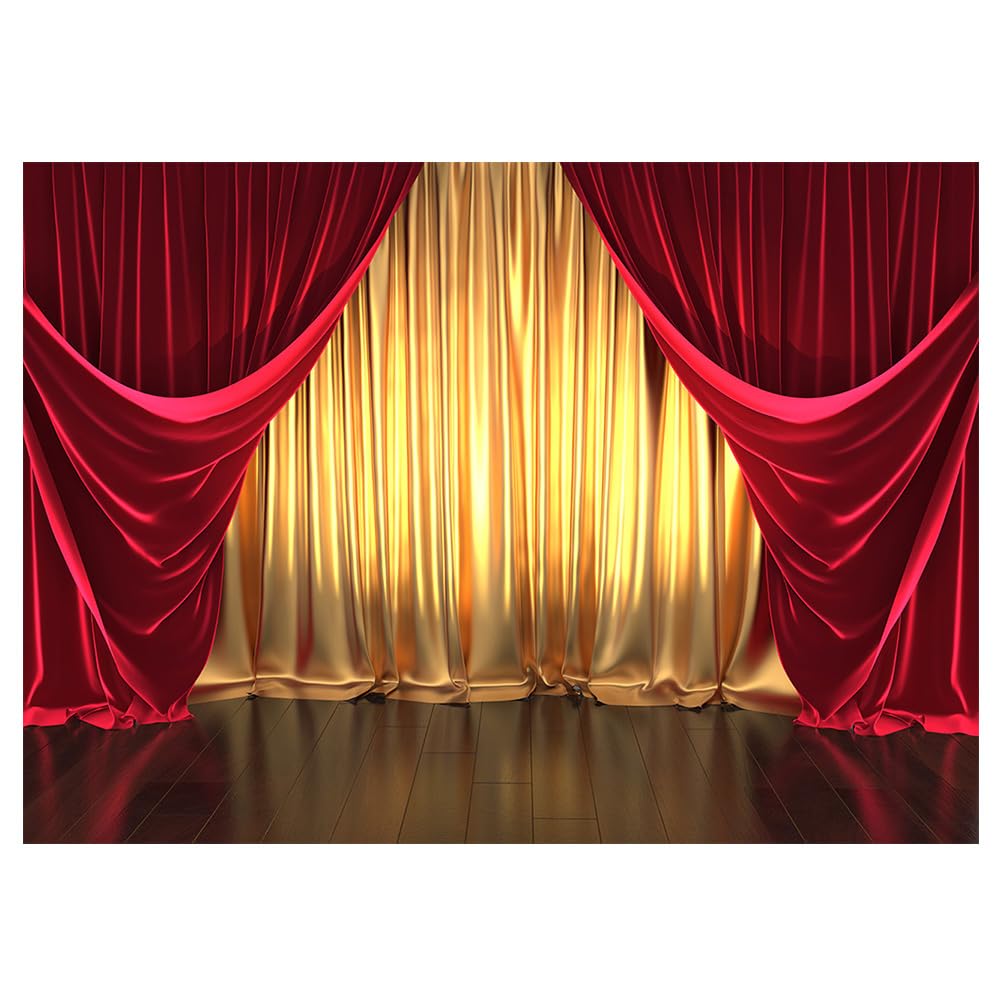 Amazon.com : CGXINS Rendering Theater Stage Themed Photography Backdrop ...
