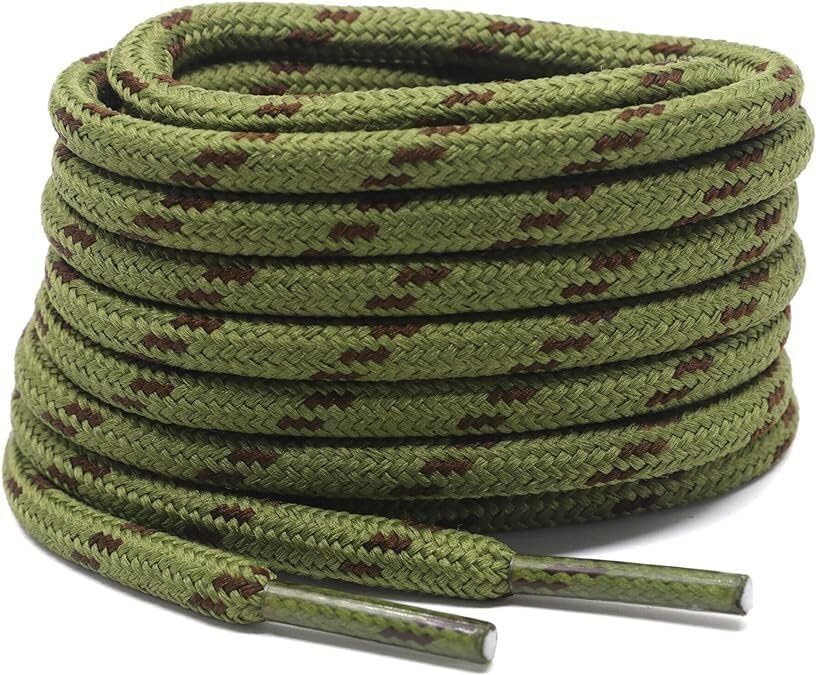 Round Boot and Shoe Laces - 2 Pairs (4 Laces), Durable Polyester ...