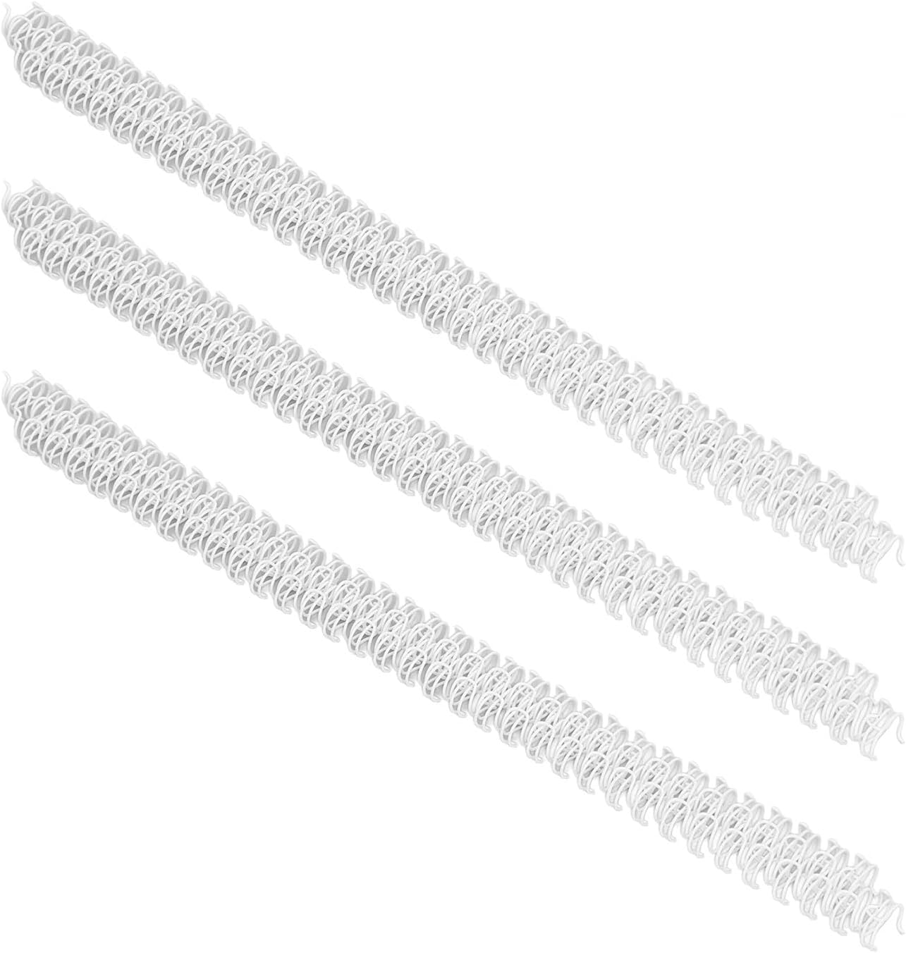 Spiral Binding Coils, 34 Teeth 100Pcs Nylon Coating Loop 3:1 Pitch ...