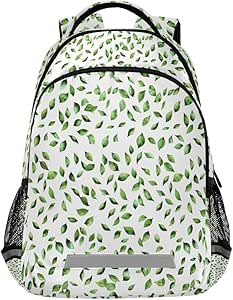 Amazon.com | Seamless Leaf Backpacks for Kids School Bag Student ...