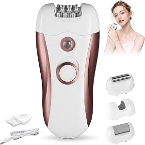 Epilator for Women,4-in-1 Facial epilator for Women,2-Speed with LED ...