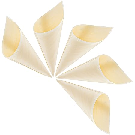 Amazon.com: Conetek 10-Inch Eco-Friendly White Finger Food Cones ...