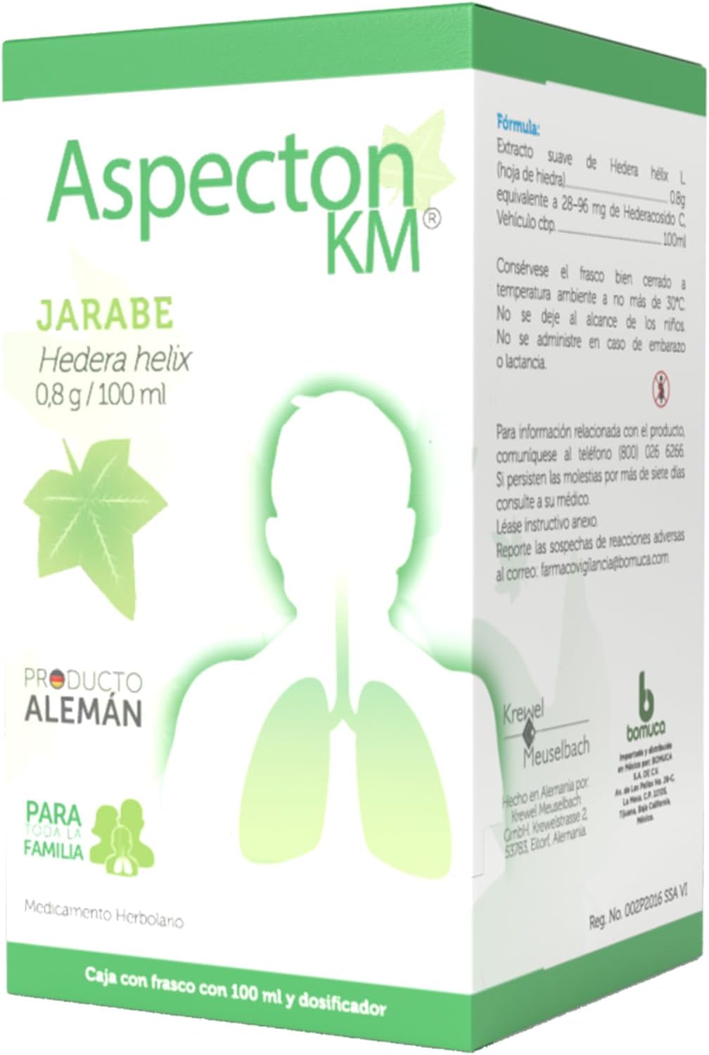 Aspecton Km - Medicamento Herbolario a base de extracto de Hedera Helix ...