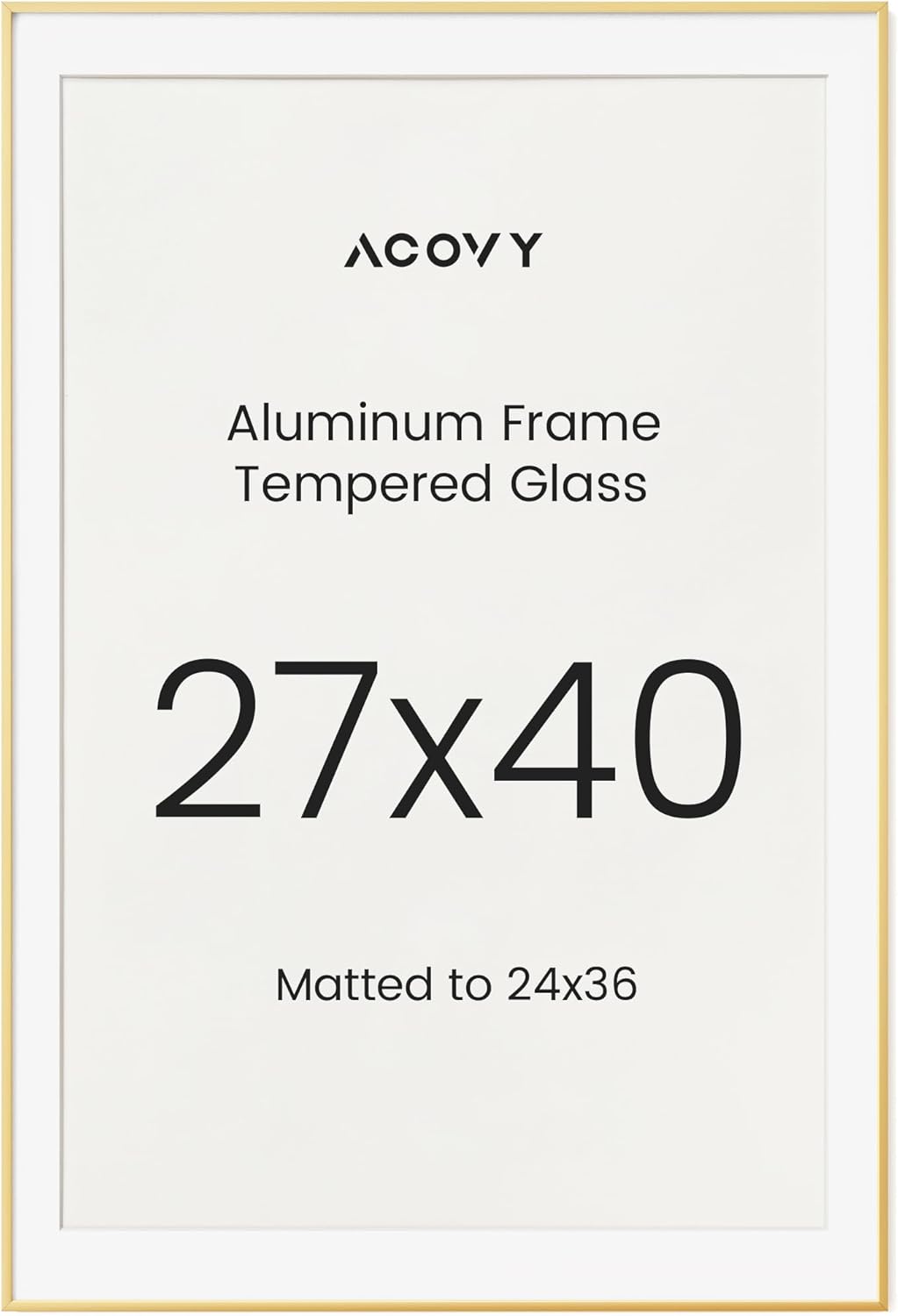 Amazon.com - Acovy 27x40 Poster Frame, 27x40 Frame with Mat for 24x36 ...