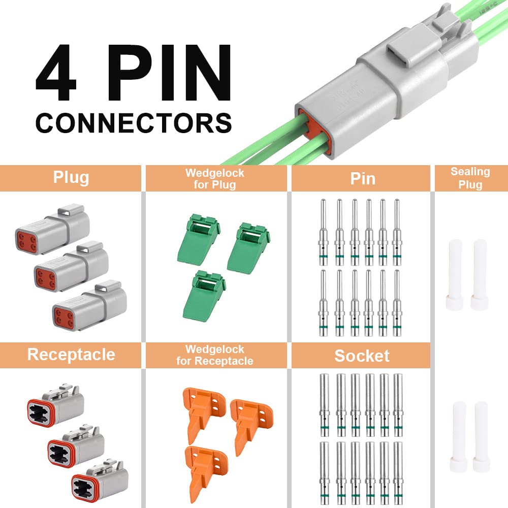 Denso Connector 50 Dtc|waterproof Dt Automotive Connector Plug & Socket ...