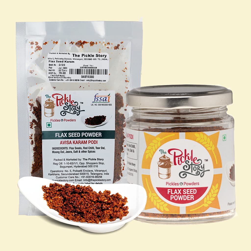 Buy Pickle Story - Flax Seed Powder - Avasa Ginjala Karam (100 Grams ...