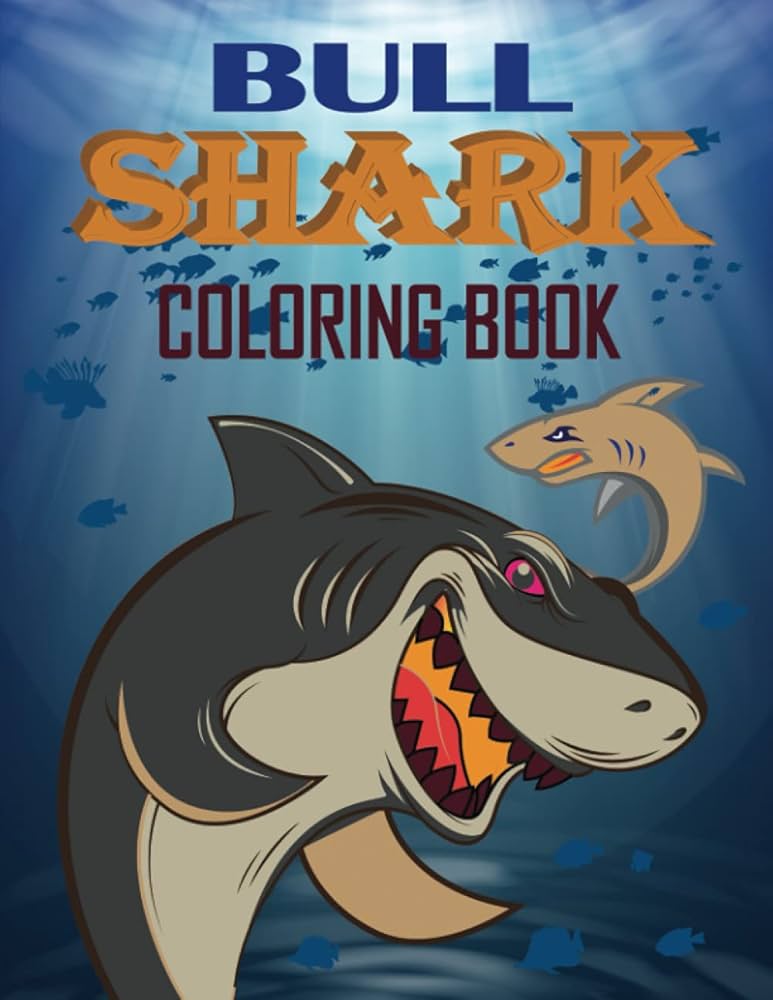 bull shark coloring pages