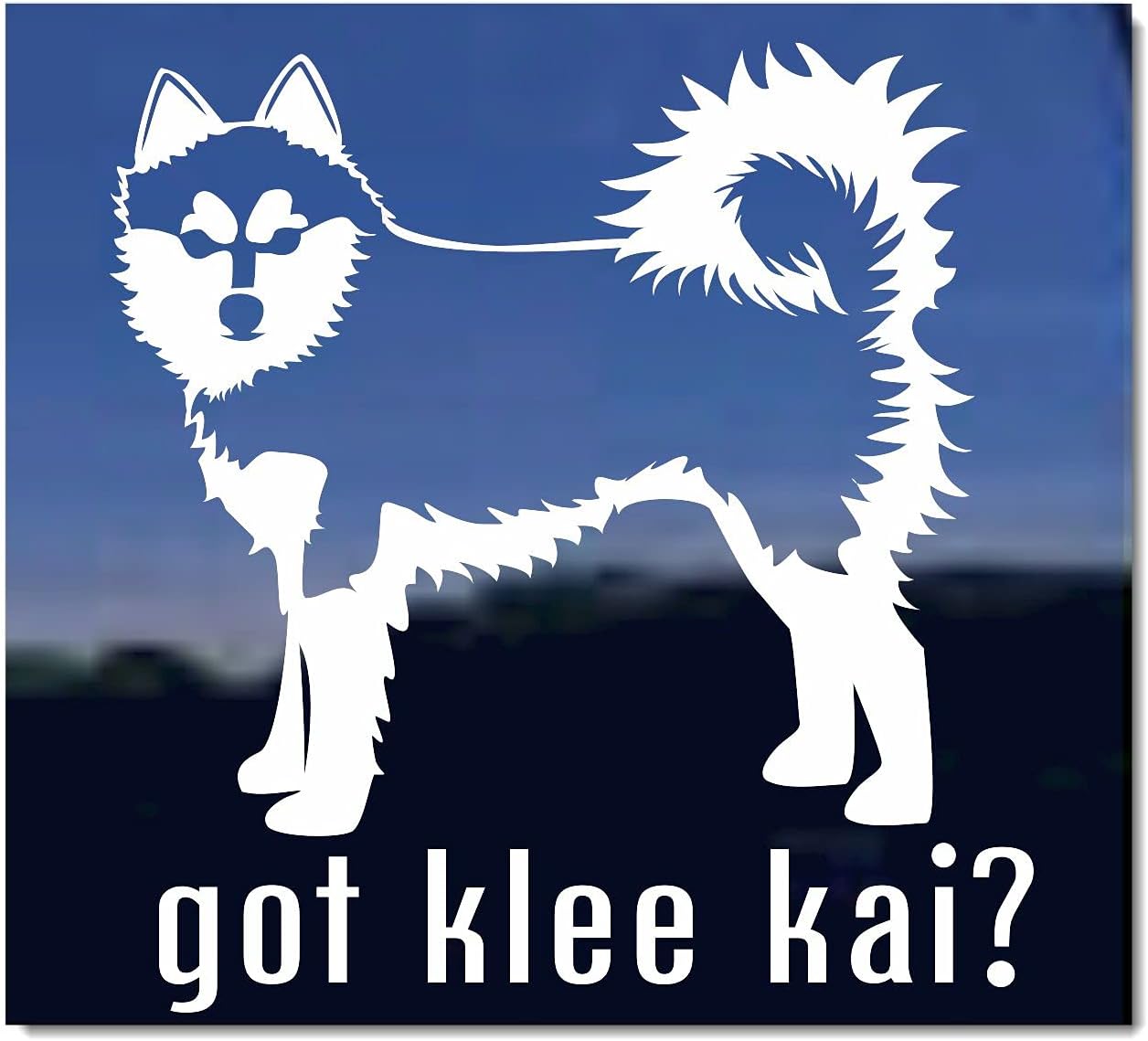 Amazon.com: Got Klee Kai? ~ Alaskan Klee Kai Vinyl Window Auto Decal ...