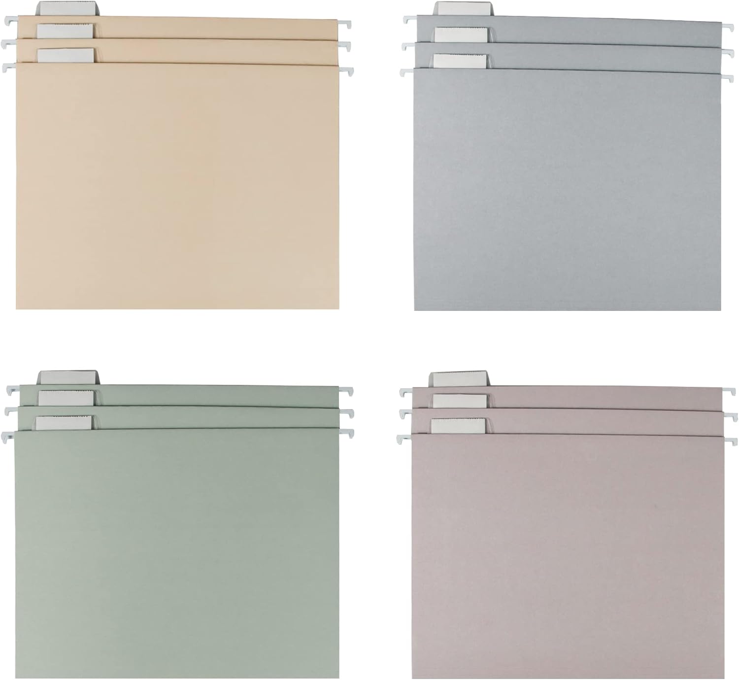 Amazon.com : Y YOMA 12 Pack Colored Hanging File Folders Letter Size ...