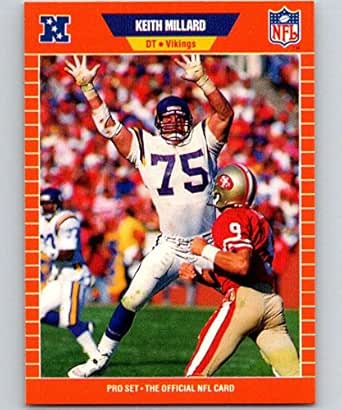 Amazon.com: Football NFL 1989 Pro Set #237 Keith Millard #237 EX ...