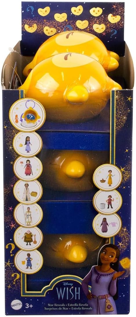 Amazon.com: Mattel Disney Wish Star Clip Reveals Surprise Mini Dolls ...