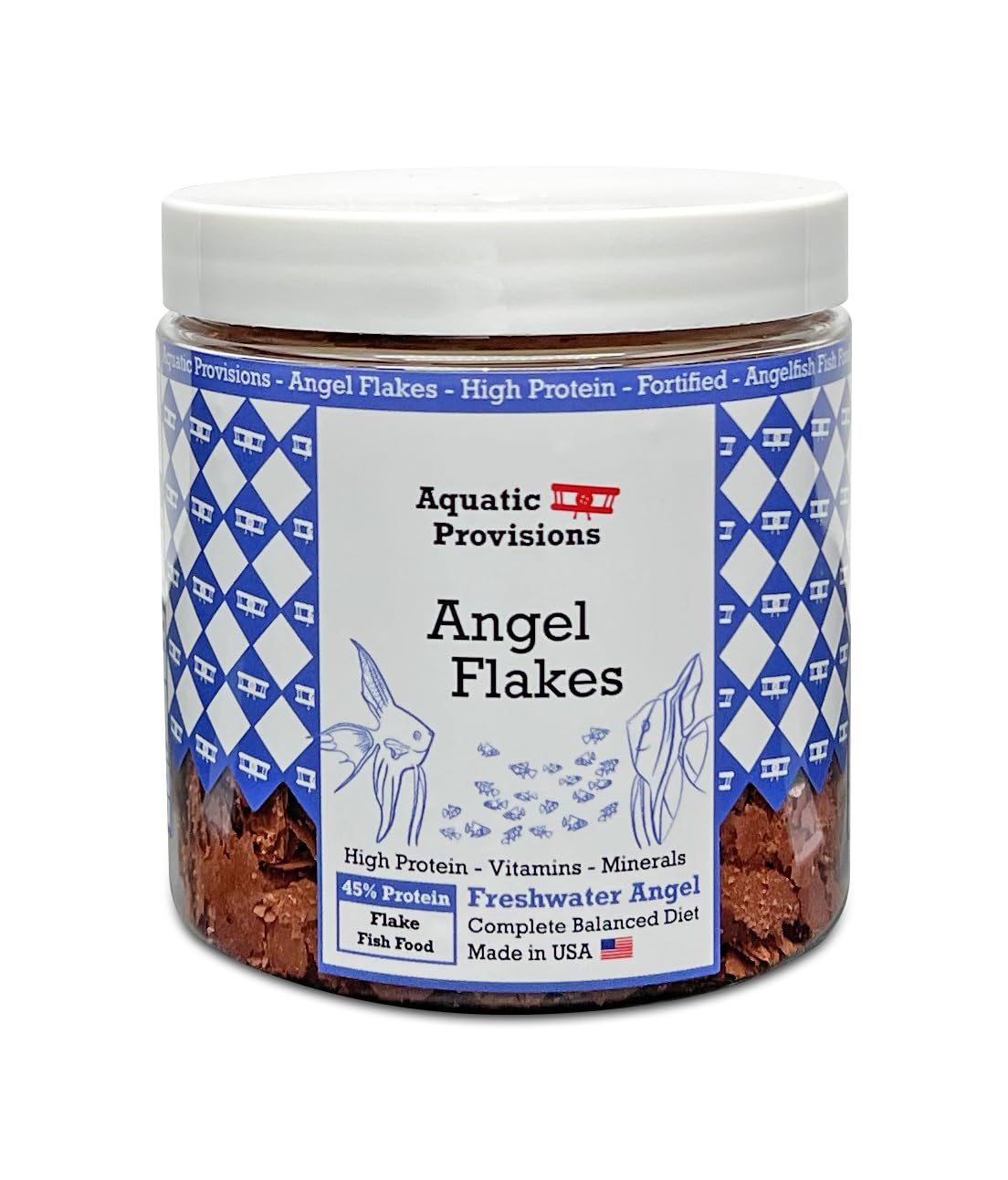 Amazon.com: Aquatic Provisions Angel Flakes Fish Food 1 oz, for ...