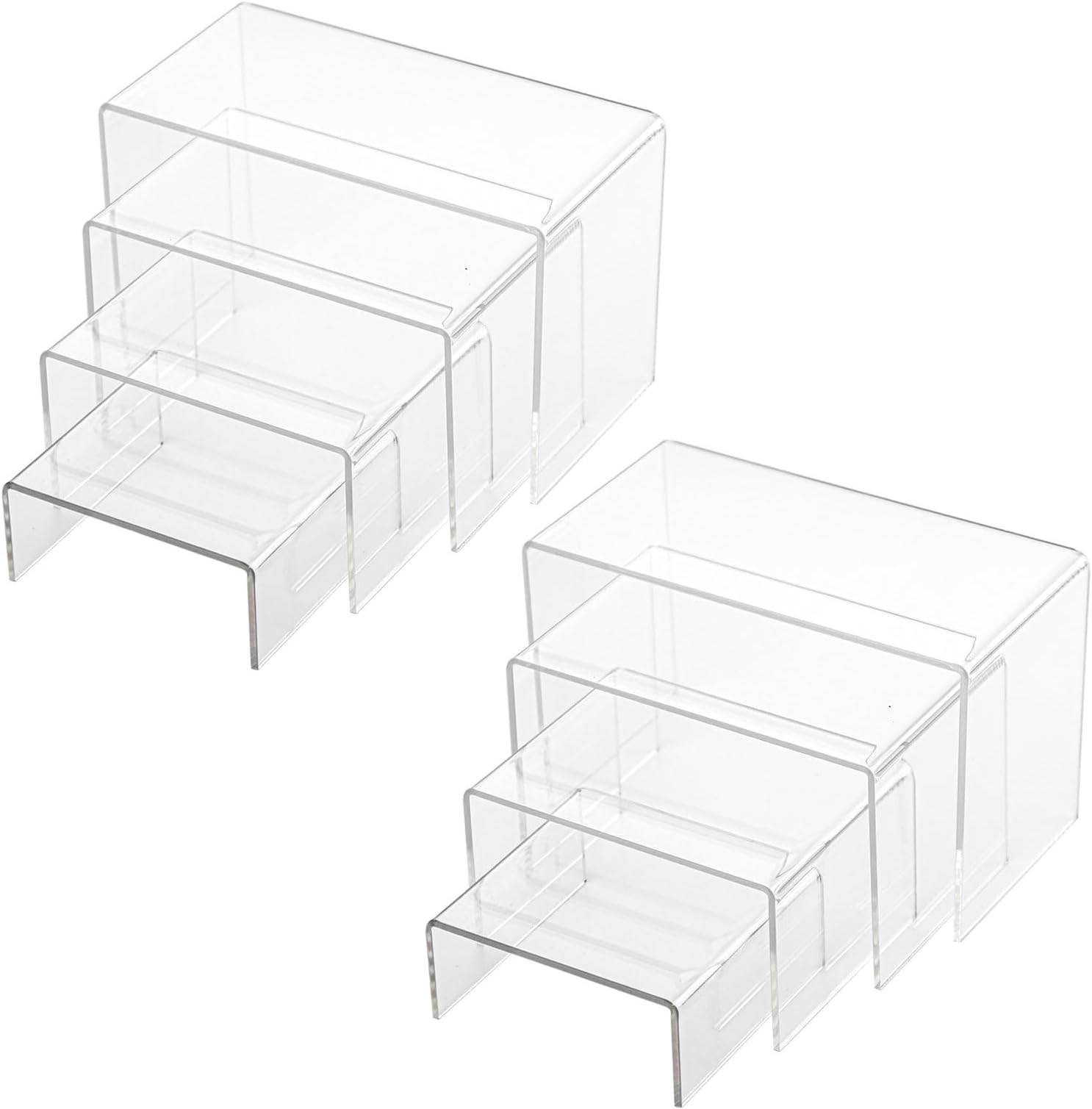 Amazon.com: Cerpourt 2 Sets Acrylic Display Risers Colorful Product ...