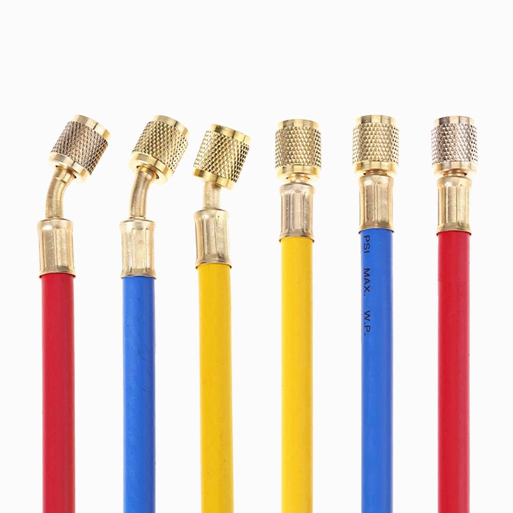 Snapklik.com : 60" AC Charging Hose Tube, R410A HVAC Manifold Gauge ...