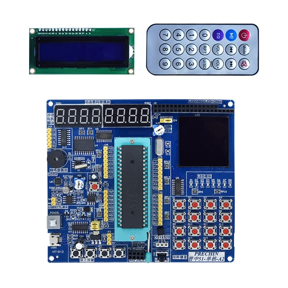51 Microcontroller Development Board, STC89C52 Entwicklungsplatine ...