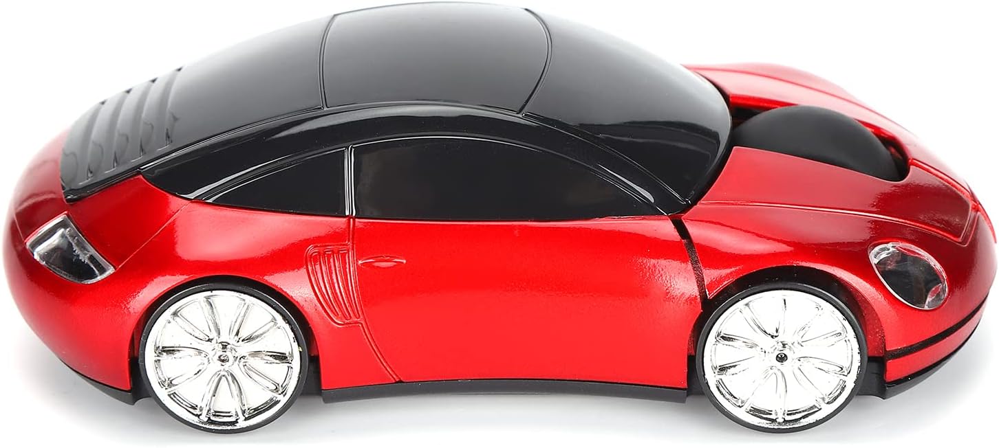 Ratón inalámbrico 2.4G, mouse inteligente en forma de automóvil, mouse ...