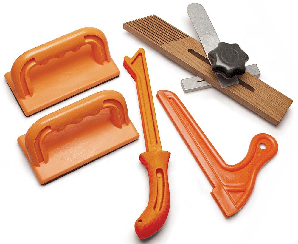 Snapklik.com : 9169 5-Piece Shop Safety Kit Including Push Blocks And A ...