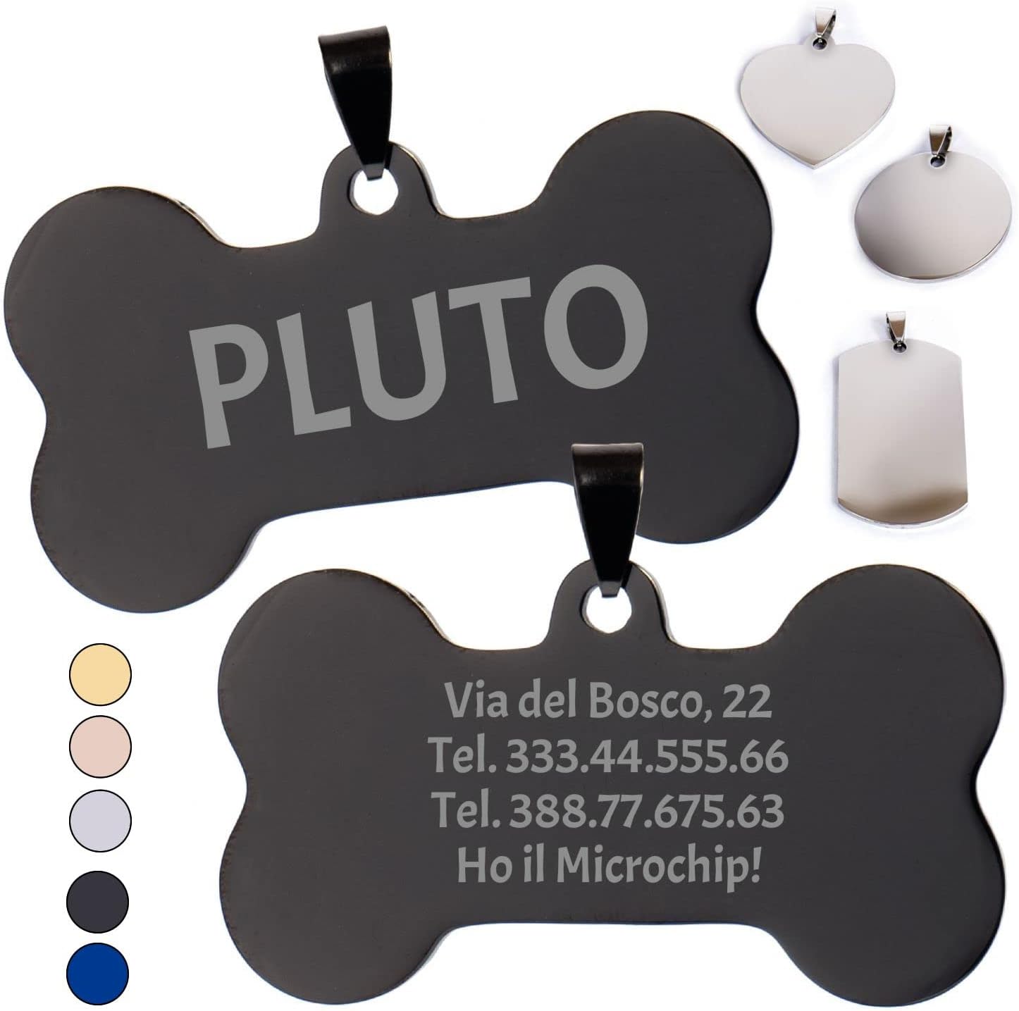 VENEZIANO Targhetta personalizzata-incisione laser-ciondolo ...