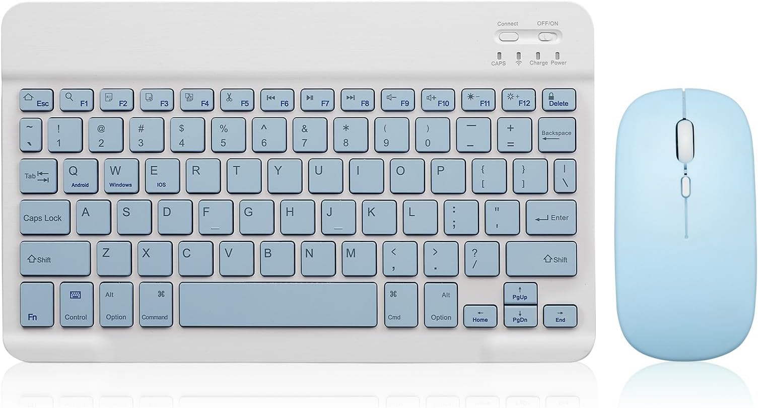 Amazon.com: Bluetooth Keyboard and Mouse Combo Rechargeable Portable Wireless Keyboard Mouse Set ...