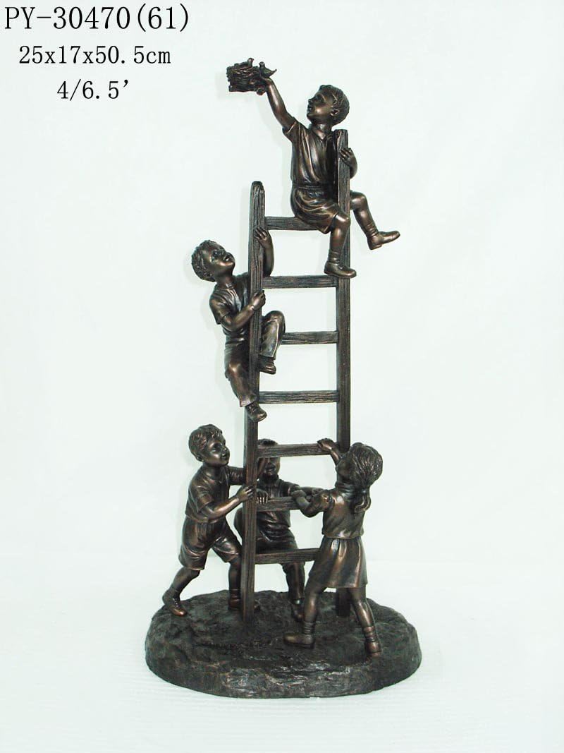 Children Climbing on Ladder Statue Figurine : Amazon.co.uk: Home & Kitchen