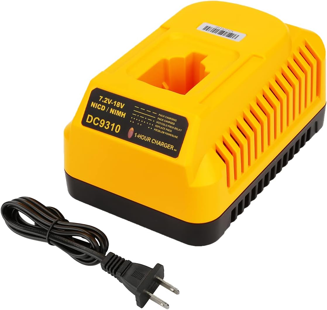 Amazon.com: 2 Packs 3.6Ah 18 Volt DC9096 Battery and DC9310 Charger ...