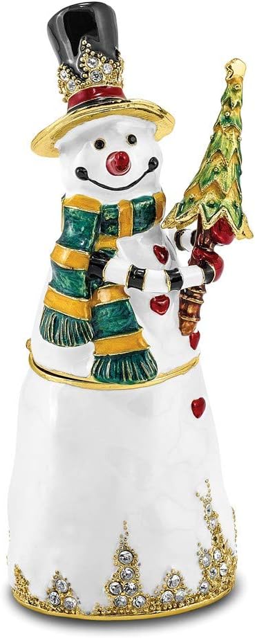 Amazon.com: Jere Luxury Giftware Bejeweled Fritz Friendly Snowman ...