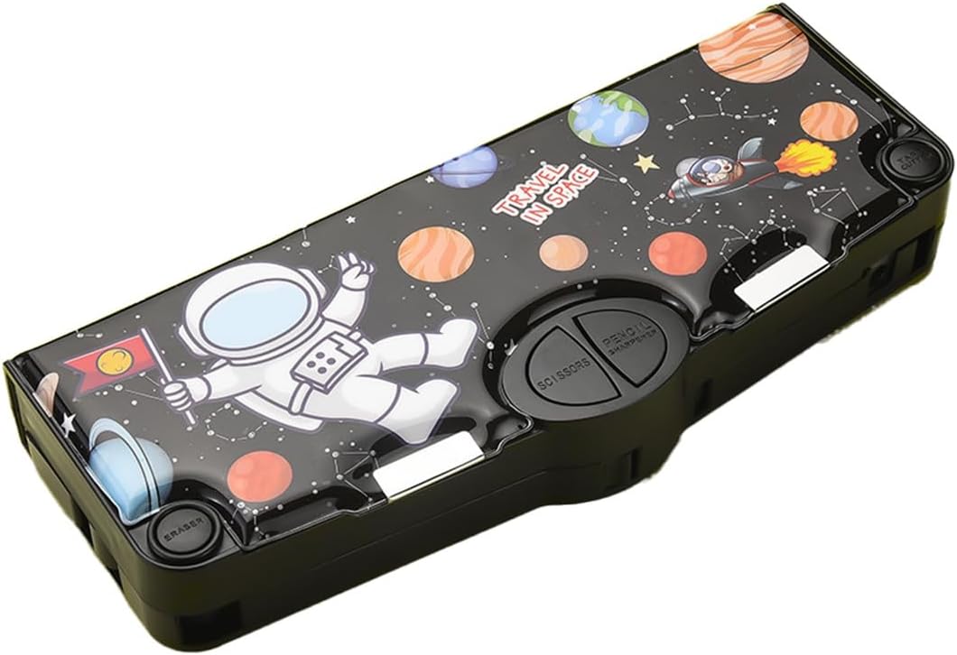 Amazon.co.jp: TOMMYFIELD 筆箱 韓国 ペンケース シンプル 小学生 女の子 男の子 マグネット筆入 (黒) : 文房具・オフィス用品