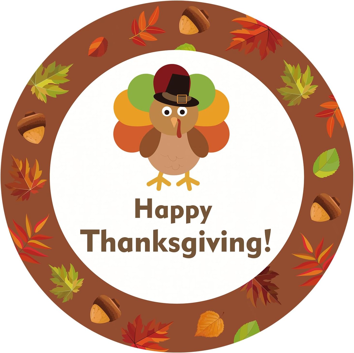 Amazon.com: Thanksgiving Stickers Happy Thanksgiving Stickers 2 Inch ...