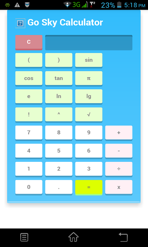 Go Sky Calculator - App on the Amazon Appstore