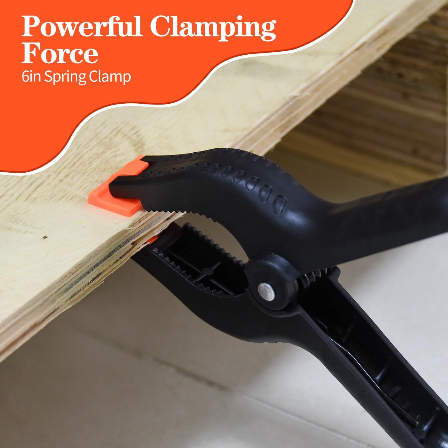 Snapklik.com : 6 Inch Spring Clamps, 12 Pack Professional Plastic ...