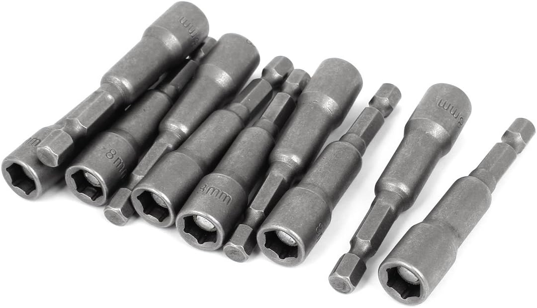 uxcell a14120200ux0079 8mm Hexagon Magnetic Nut Socket Driver Bit ...