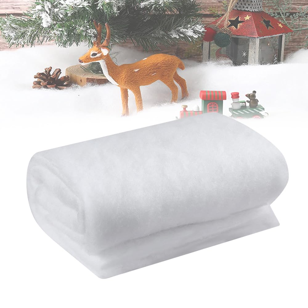 XAVSWRDE 1 PCS Christmas Snow Blanket White Artificial Snow Blankets ...