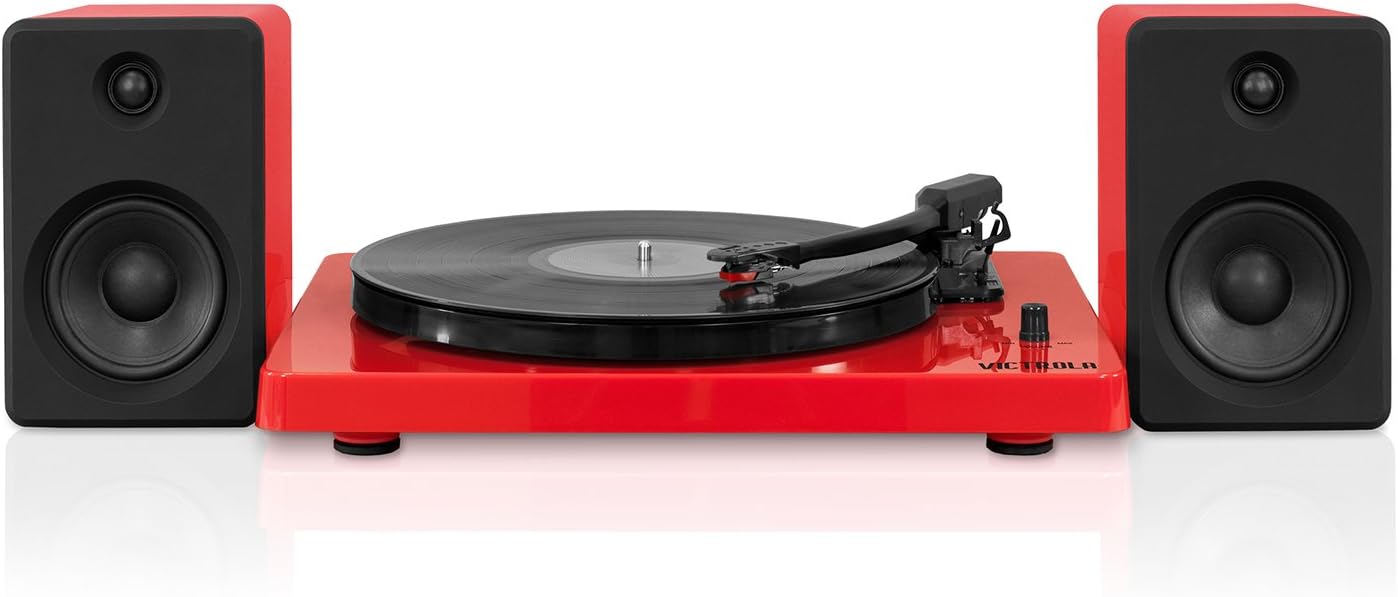 Amazon.com: Victrola Modern Design 50 watt Record Player with Bluetooth ...