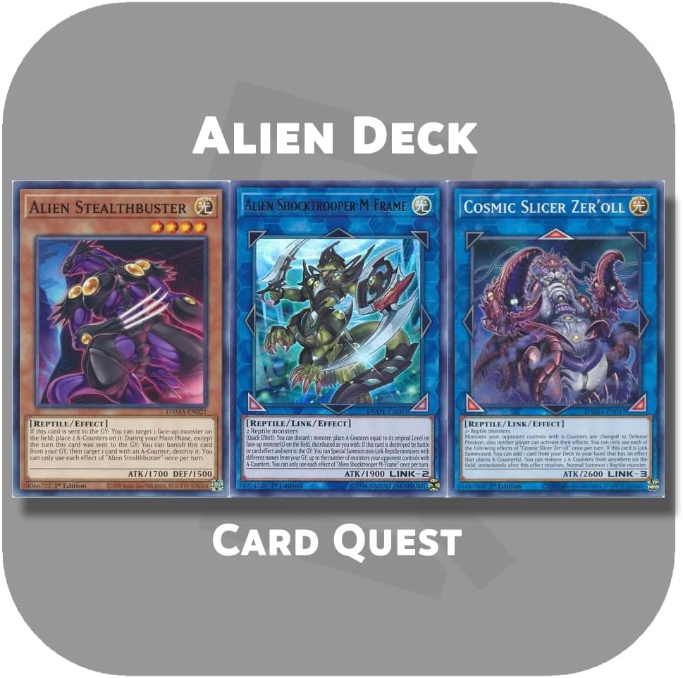 Amazon.com: Complete Custom Deck for Yu-Gi-Oh! - Alien Deck : Toys & Games